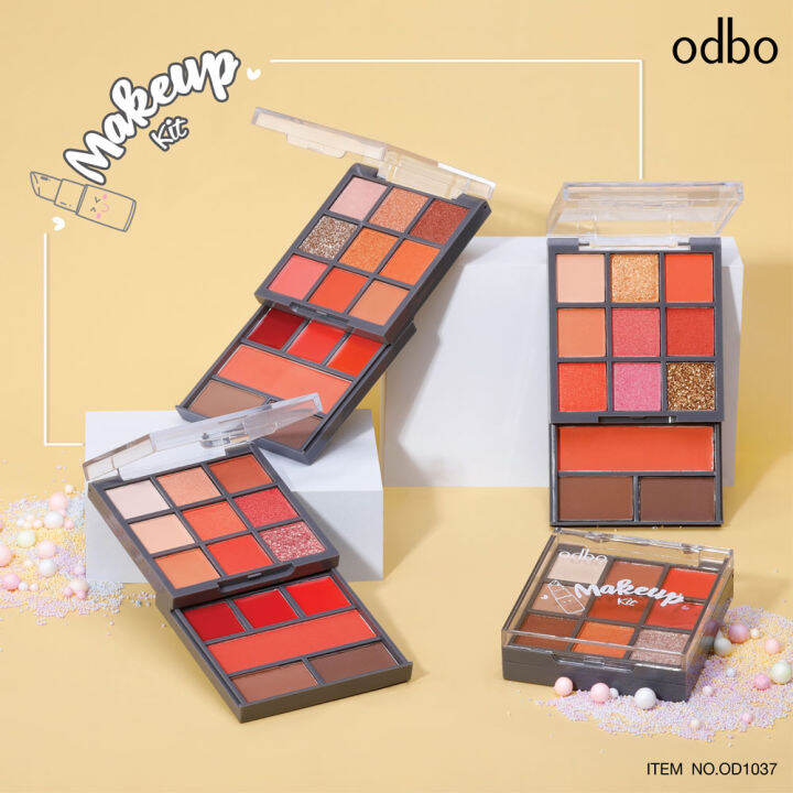 OD1037 ODBO MAKEUP KIT โอดีบีโอ เมคอัพ คิท เมคอัพพาเลท 2 ชั้น มาใน ...