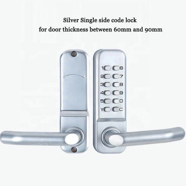 Long Handle Keyless Mechanical Digital Door Lock Password Keypad home ...