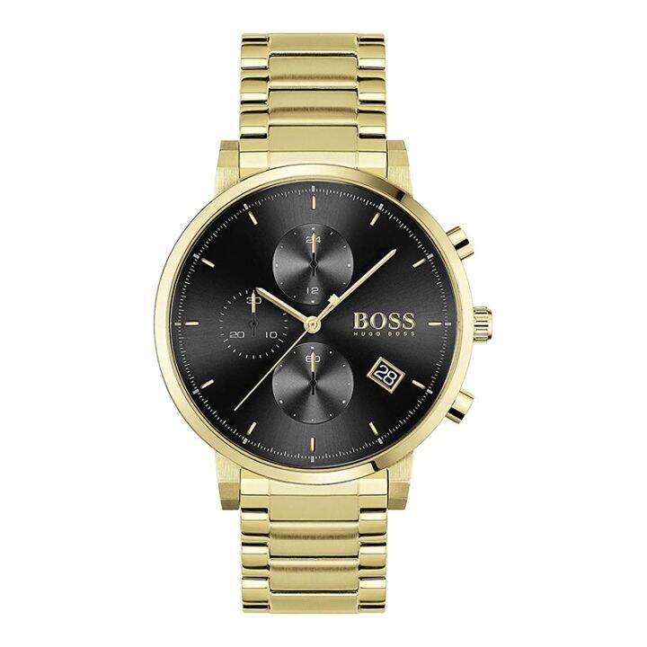 Jam Tangan Pria Hugo Boss Integrity 1513781 Men Chronograph Black Dial ...