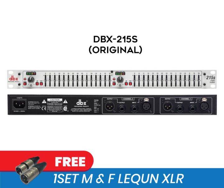 DBX 215S Original Dual Channel 15-Band Equalizer | Lazada PH
