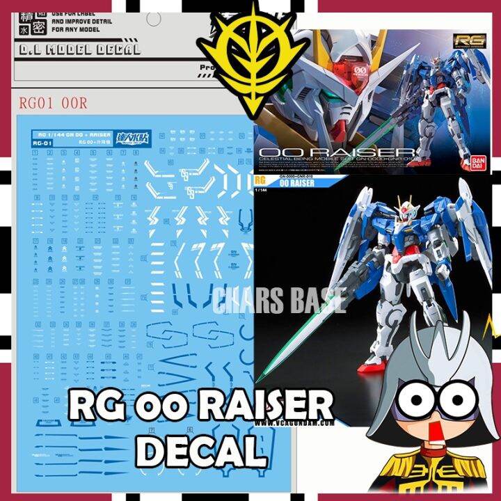 RG 00 RAISER DECAL DALIN DECAL RG01 | Lazada