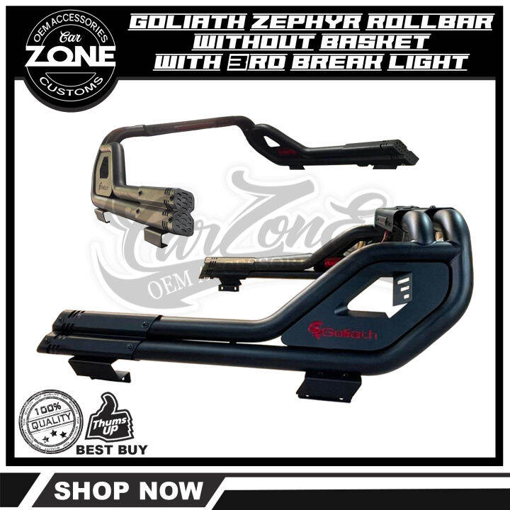 Toyota Hilux Revo 2015-2022 GOLIATH ZEPHYR Roll Bar without Basket with ...