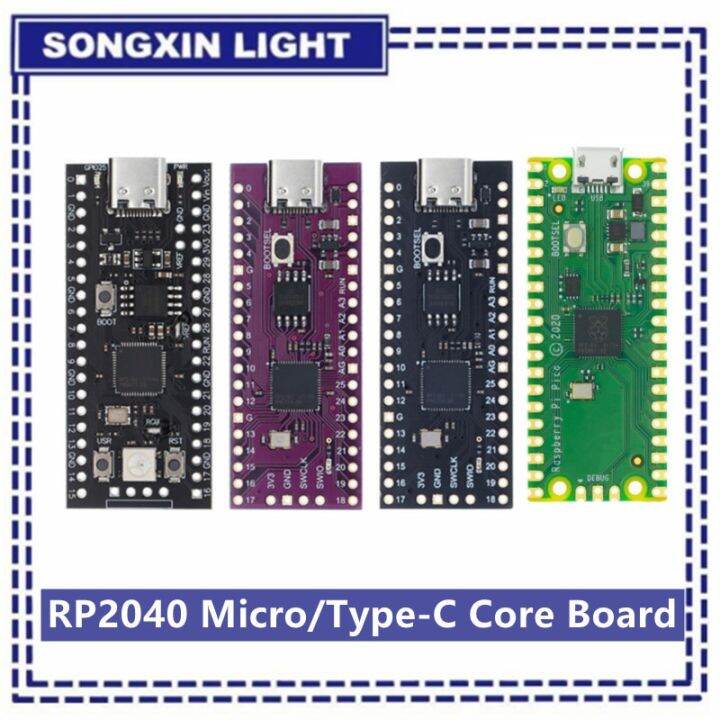 Raspberry Pi Pico Board RP2040 Dual-Core 264KB ARM Low-Power Microcomputers High-Performance ...