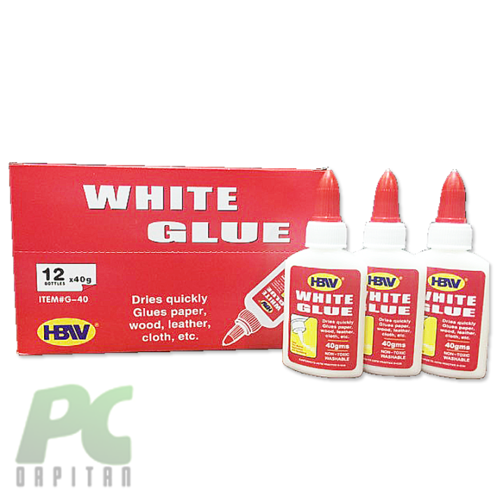 HBW WHITE GLUE [40GRAMS] | Lazada PH