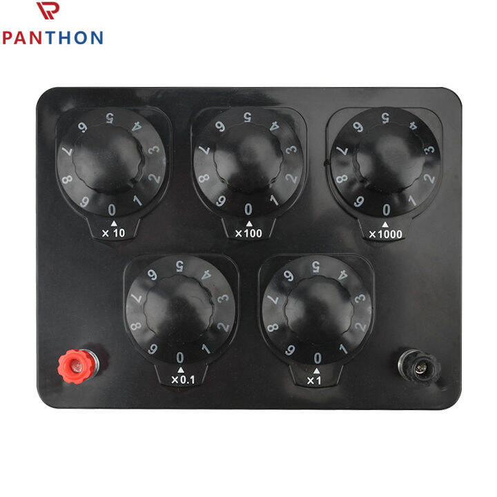 PANTHON Resistance Box 0-9999.9Ω Adjustable Lab Resistor Substitution ...