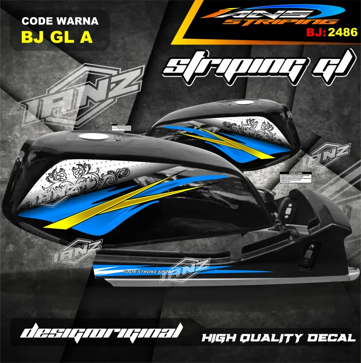 STRIPING STIKER BODY GL PRO / STRIPING GL MAX VARIASI / STRIPING GL ...