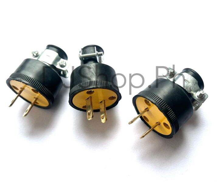 Rubber Plug Heavy duty 15Amp-12V Round Plug | Lazada PH