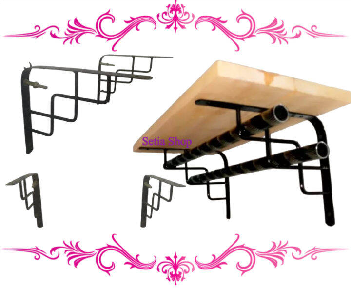 (1 Pc) bahan besi bracket jemuran Bracketnya aja Siku Multifungsi ...