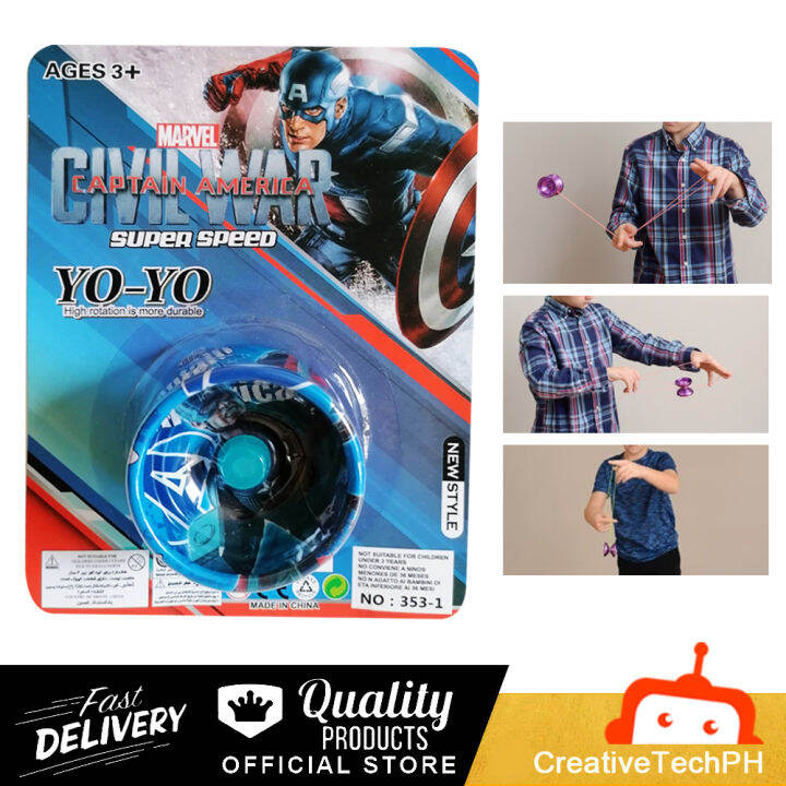 Blue Yo-Yo Super Heroes YOYO Spin High Rotation | Lazada PH