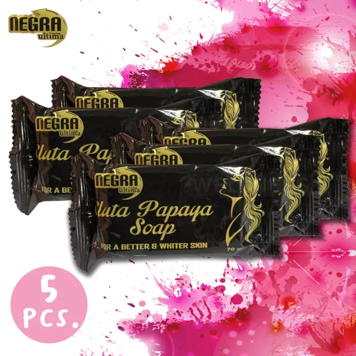 Negra Ultima Gluta Papaya Soap- 5 pcs | Lazada PH