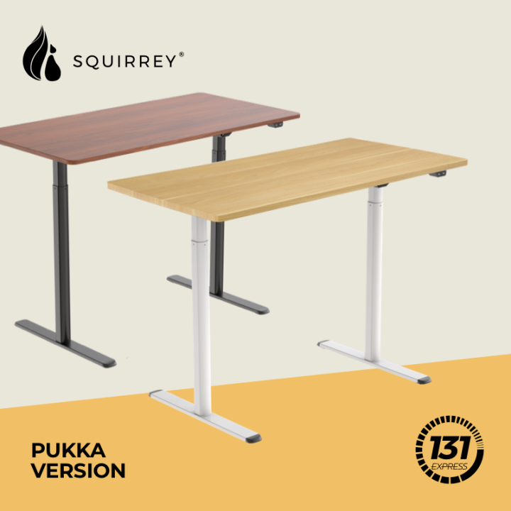 Squirrey Electric Height Adjustable Desk Pukka Version [ 120x60cm, 725-1175mm Height Adjust ...