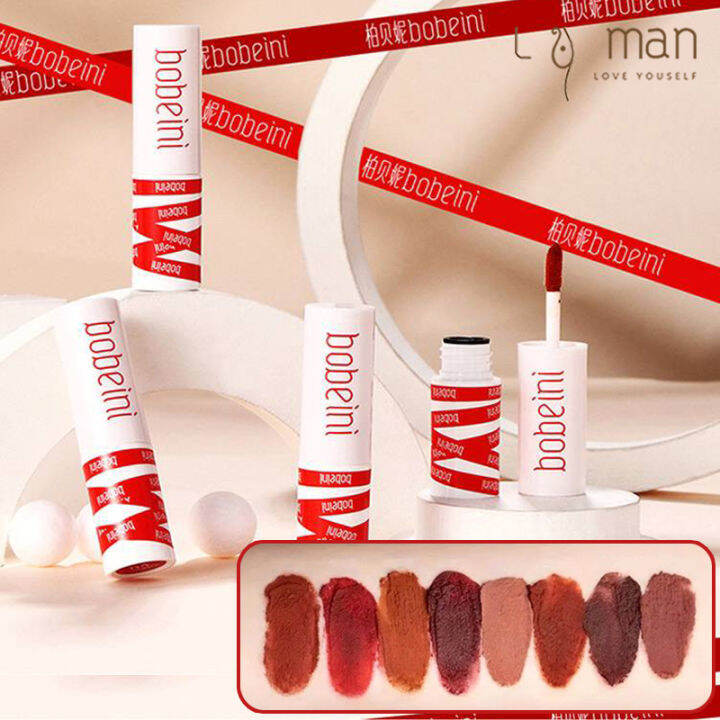 ลิปสติก Bobeini ลิปโคลนลิปกำมะหยี่ ใช้ได้ทั้งปากและแก้ม ลิปสติกเนื้อแมท ...