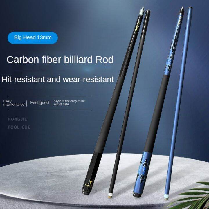 13MM Big Head Carbon Fiber 1/2 Split Carbon Billiards Pool Cue for ...