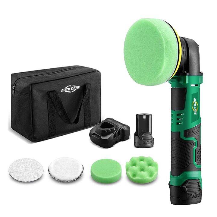 Auto Care Cordless Mini Car Polishing Machine 3000Rpm 12V Dual Action ...
