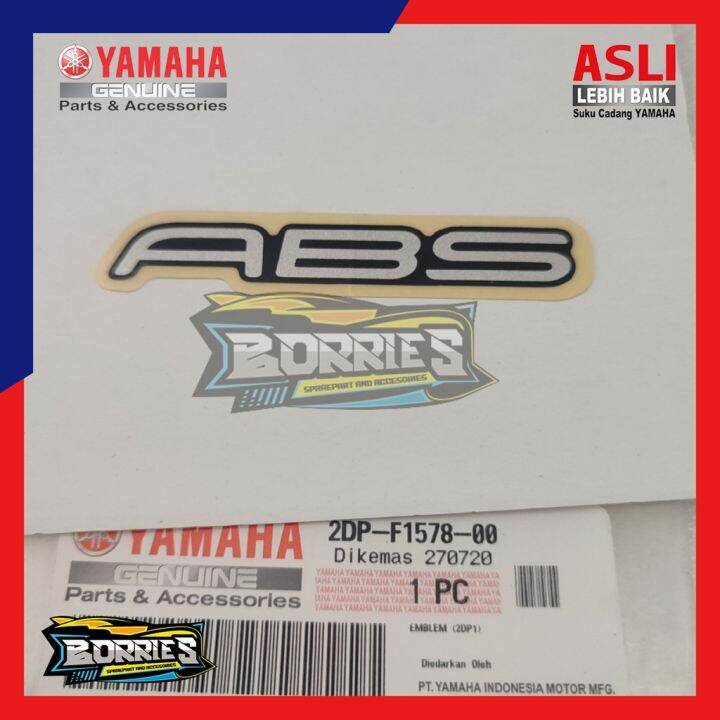 Stiker emblem tulisan logo abs spakbor depan nmax n max original yamaha ...