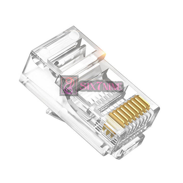 CAT6 RJ45 connector 8P8C modular Ethernet cable header plug | Lazada PH