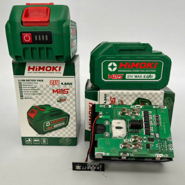 pin ( chính hãng ) HiMoKi 21v 4ah dòng sả cao dùng cho máy khoan bê tông mài siết khoan vít chân ...