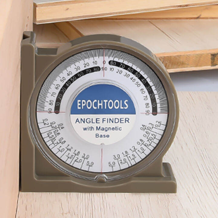 【Ready】Angle Ruler Magnet Accurate Readings ABS Plastic Magnetic Base ...