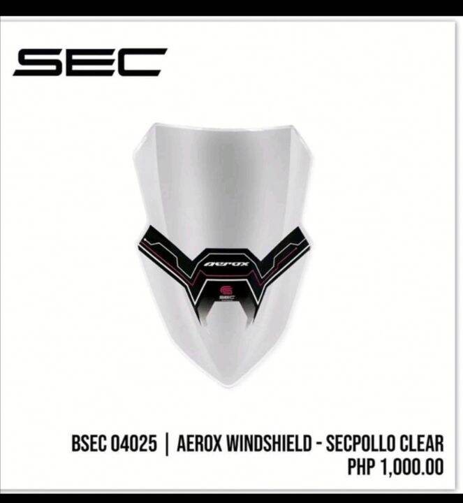 Aerox wind shield -Sec Apollo clear | Lazada PH