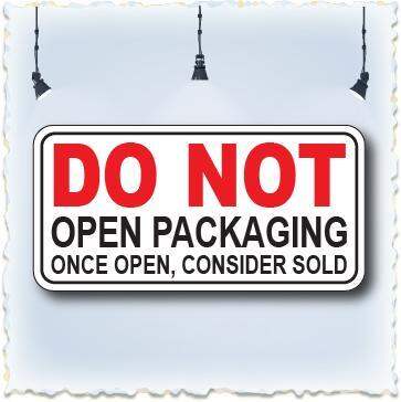DO NOT OPEN PACKAGING ONCE OPEN, CONSIDER SOLD PP SIGN BOARD 100X200MM ...