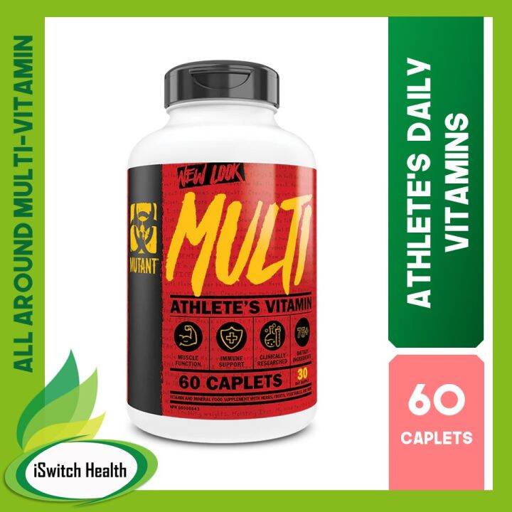 Mutant Multi 60 Caplets | THE COMPLETE EASY TO SWALLOW Multivitamin ...