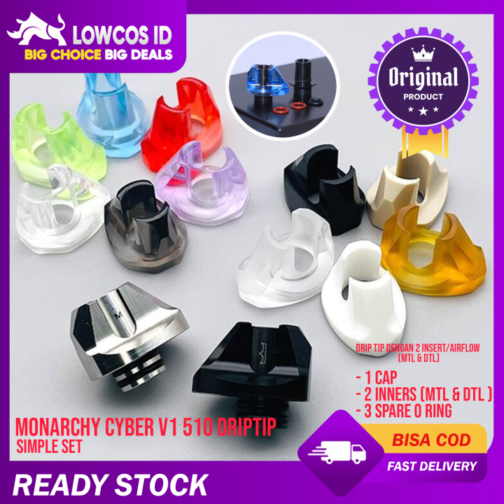 MONARCHY CYBER V1 DRIPTIP 510 SIMPLE SET atomizer | Lazada Indonesia