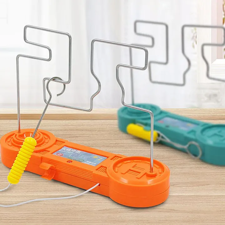 1Set Kids Collision Electric Shock Toy Education Electric Touch Maze ...