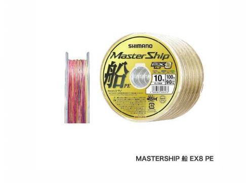 100m MULTICOLOR SHIMANO MASTER SHIP EX8 PE LINE / ROLL MASTERSHIP ...