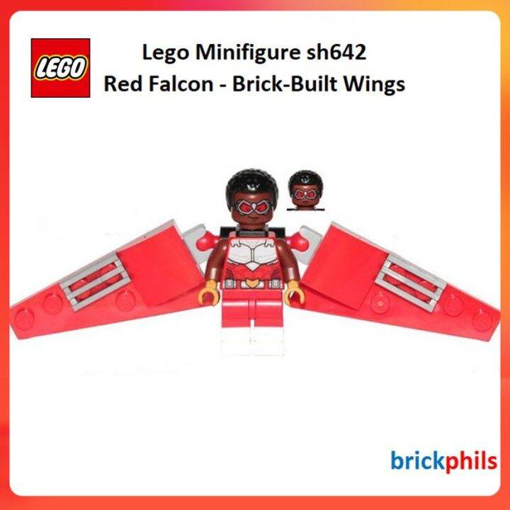 Lego Minifigure sh642 - Red Falcon - Brick-Built Wings | Lazada PH
