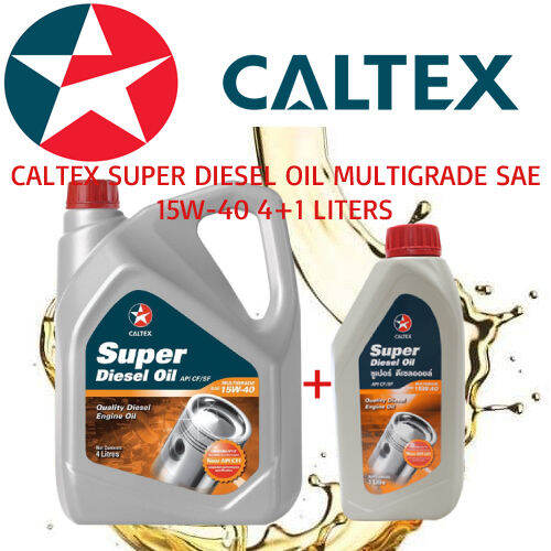 CALTEX SUPER DIESEL OIL MULTIGRADE SAE 15W-40 5 LITERS | Lazada PH