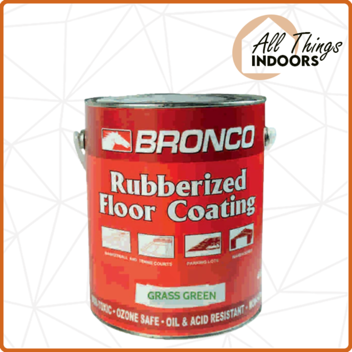 Bronco Rubberized Floor Coating Grass Green, 4L | Lazada PH