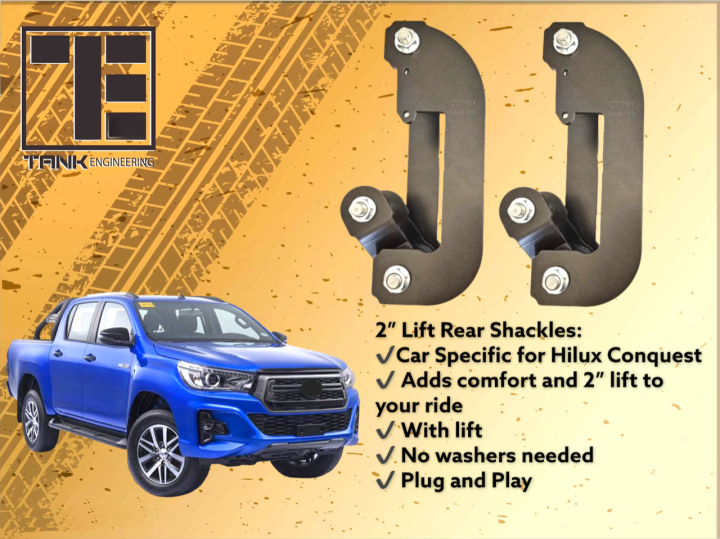 Tank Engineering 4x4 Toyota Hilux Conquest 2" LIFT Rear Leaf Spring ...