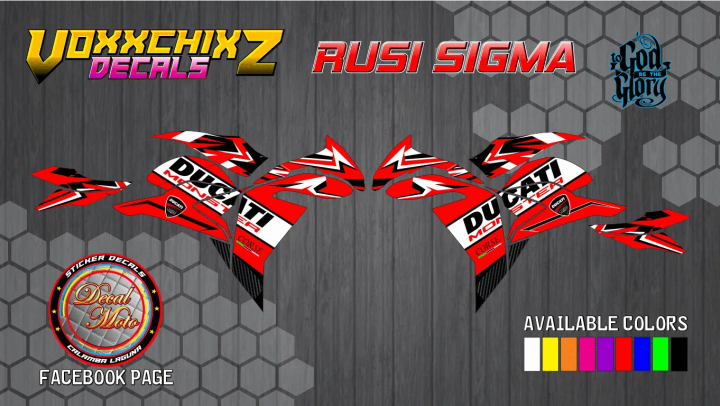 Decals Sticker for Rusi Sigma | Lazada PH