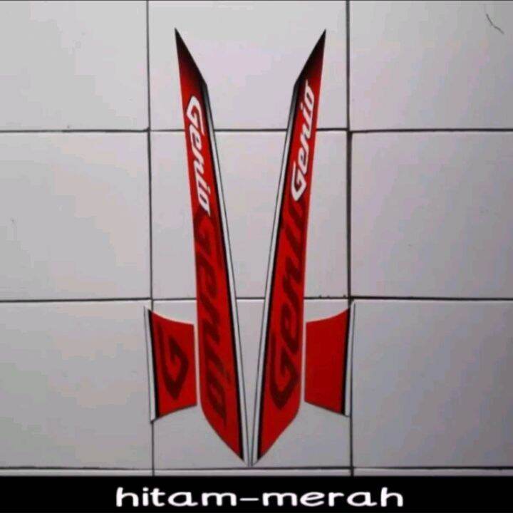 STICKER STRIPING FULL SET LIS LIST BODY MOTOR HONDA GENIO TAHUN 2019 ...