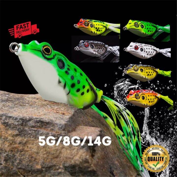 Jump Frog Lure Snakehead Killer Topwater Fishing Lures Ikan Haruan ...