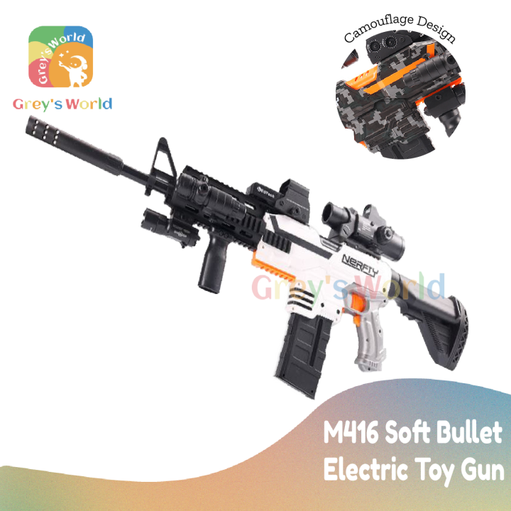 [Grey's World] LEFAN TOYS M416 Blaster Electric Nerf Rifle Machine ...
