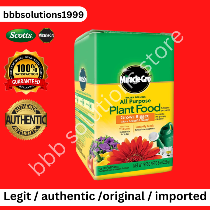 MIRACLE GRO WATER SOLUBLE ALL PURPOSE PLANT FOOD 8 OZ 226 GRAMS | Lazada PH