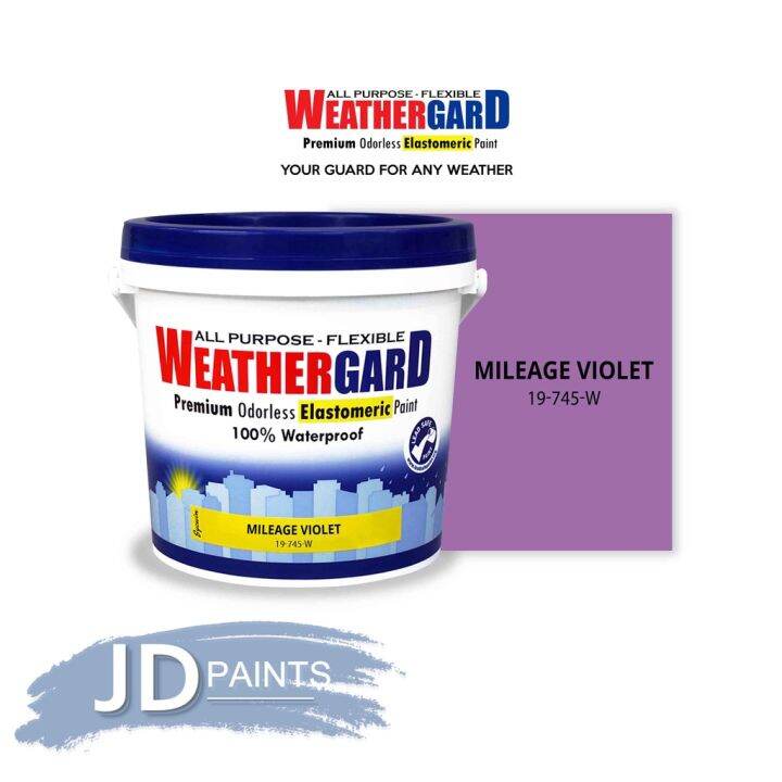 WeatherGard Elastomeric Paint Mileage Violet 4L | Lazada PH