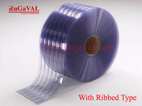 Ribbed PVC strip roll Size: 2mmx200mmx50m I Door Strip, Industrial PVC ...