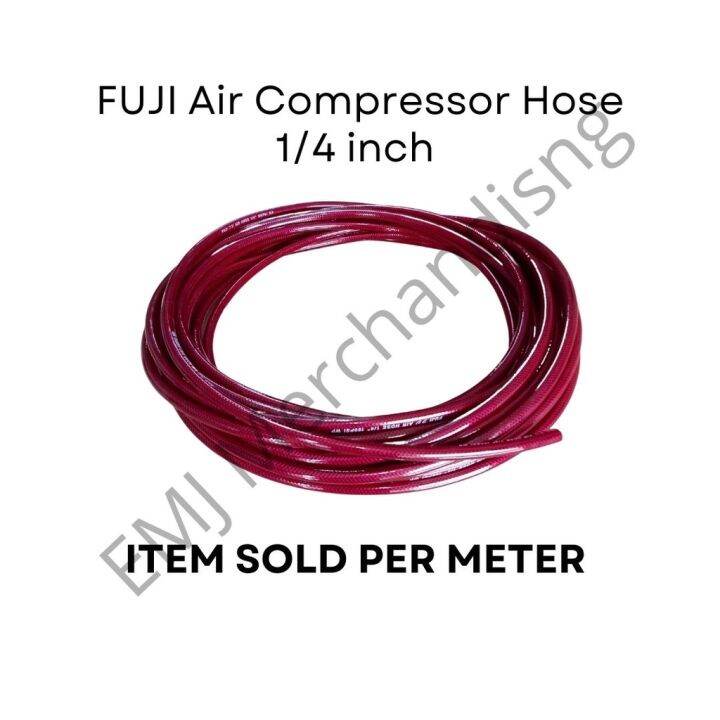 EMJ Fuji Air Compressor Hose 1/4" PER METER 150 PSi Air Pump Anti High ...