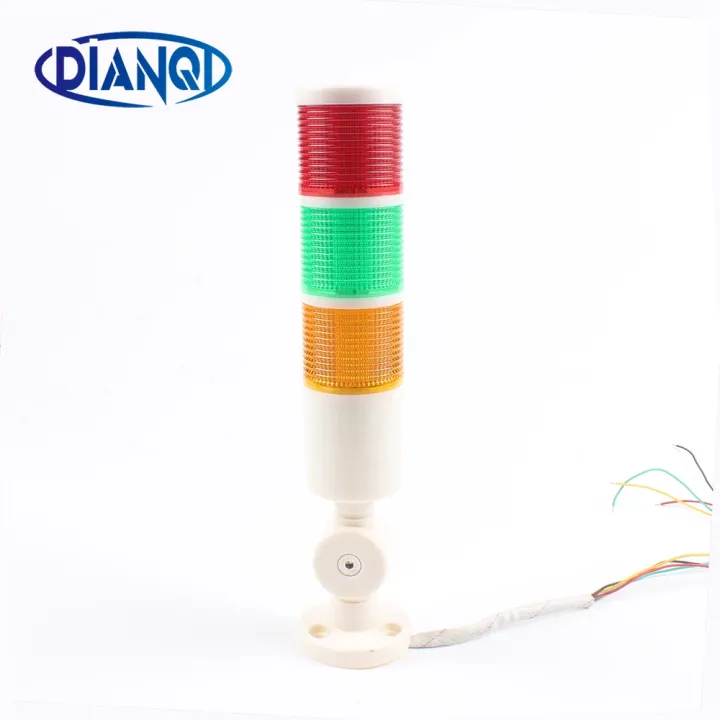 3 colors Industrial Signal Tower Safety Stack Alarm Light lamp LED Red ...