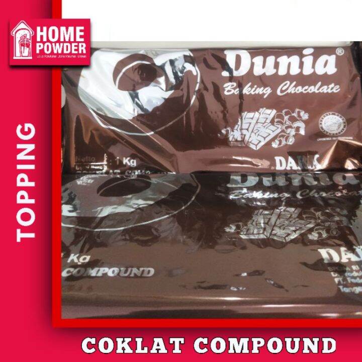 Coklat Compound Dunia Baking Chocolate Dark 1kg Coklat batangan Kiloan ...