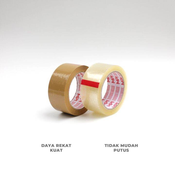 Lakban Bening - Lakban Cokelat 45 mm x 80 Yard Master Pack Indonesia ...