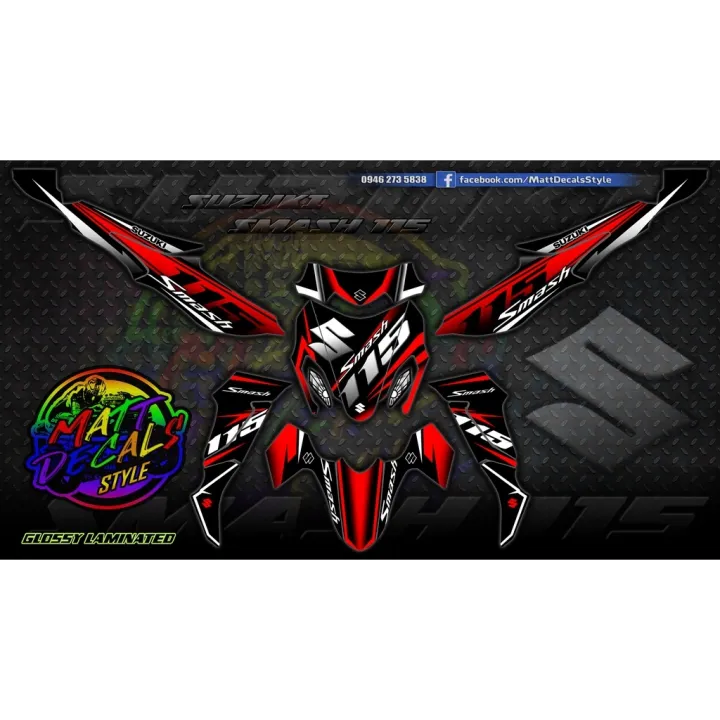 Suzuki Smash 115 Decals Racing Concept 2k20RC102 | Lazada PH