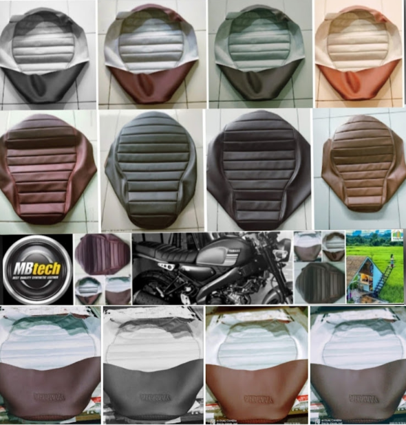 Kulit jok XSR model Japs bahan MBtech / Bungkus jok motor yamaha xsr ...