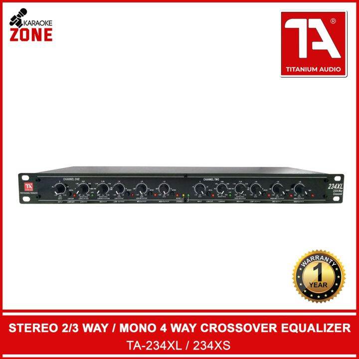 Titanium Audio TA 234XL / Stereo 2/3 Way / Mono 4 Way Crossover ...