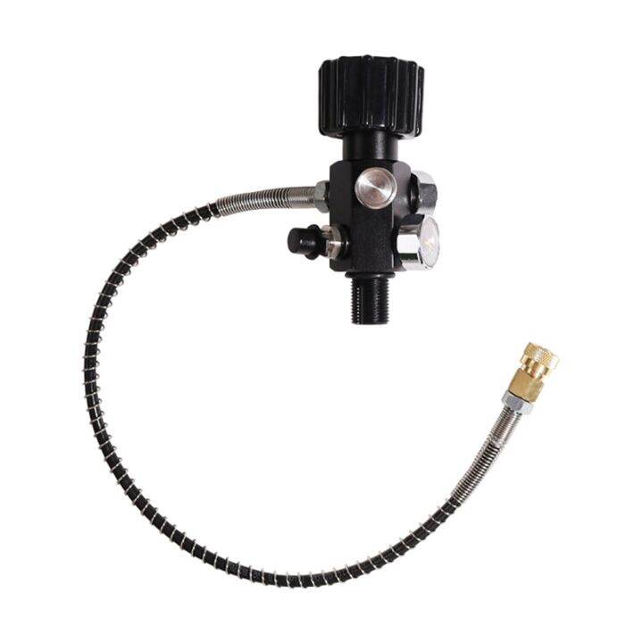 M18X1.5 PCP Tank Dual Gauge Charging Valve Air Fill Station Gas ...