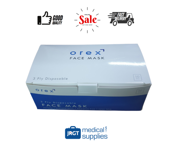 Orex [Branded] Disposable Face Mask, 3-Ply | Lazada PH