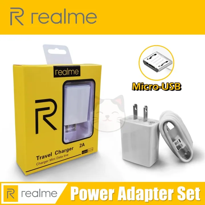 REALME Original Micro 5V2A Travel Fast Charger pter + Micro U Cable ...
