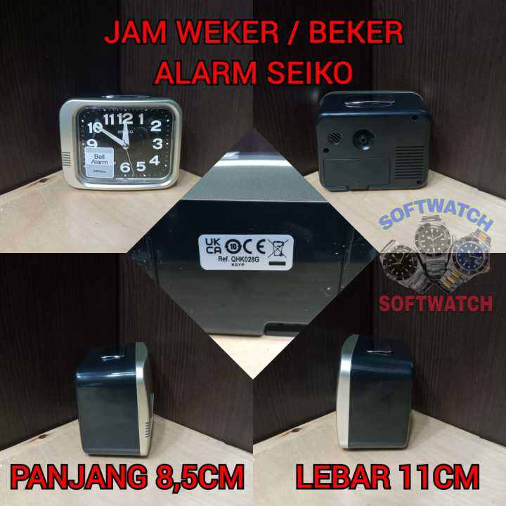 JAM WEKER BEKER JAM MEJA ALARM SEIKO ASLI 100% ORIGINAL | Lazada Indonesia